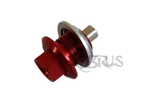 TM DESIGN RED MAGNETIC OIL DRAIN PLUG/SUMP BUNG FOR THE YAMAHA YFS200 ...