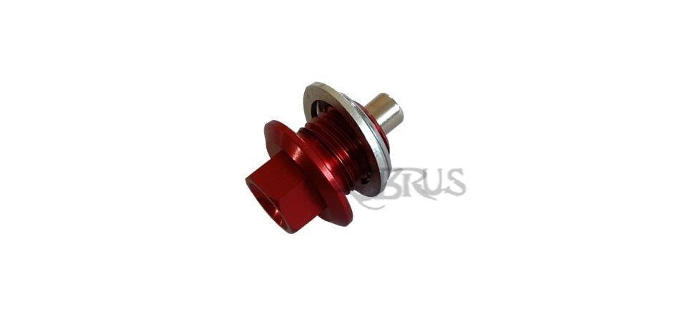 TM Design Red Magnetic Oil Drain Plug/Sump Bung for the Yamaha YFS200 ...